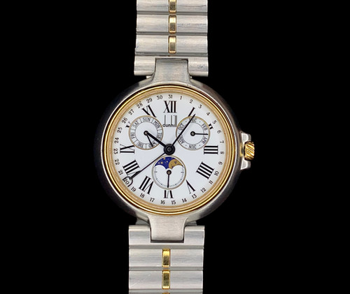 1990s Dunhill Millennium Triple date Moonphase watch ETA 255.483 | Mysite