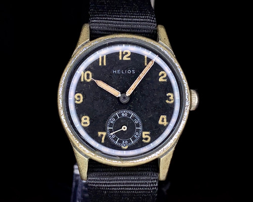 1940s WW2 Helios shock proof German Wehrmacht DH military watch with ...
