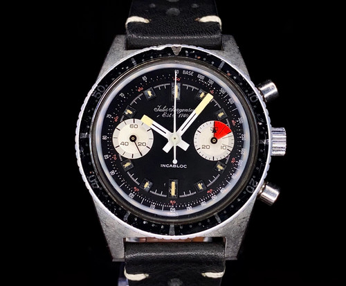 1960s Jules Jurgensen Stainless Steel Racing Chronograph Landeron 248 ...
