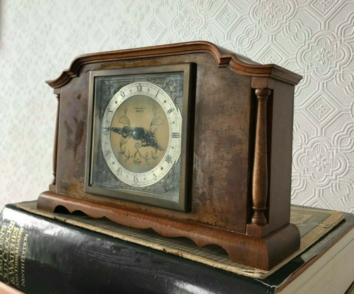 Parsons LTD Bristol - Elliott Clock - Made in England - Teak, Cherub ...