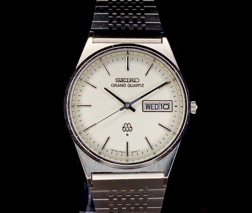 April 1979 Seiko Grand Quartz Silver Snow Dial 9943-8030 XBB-190 ...