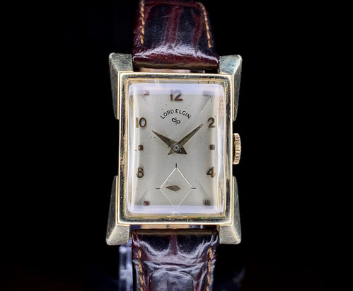 1950s 14k YGF Lord Elgin Prentice Gents dress watch Ref 4630, Elgin 670 ...