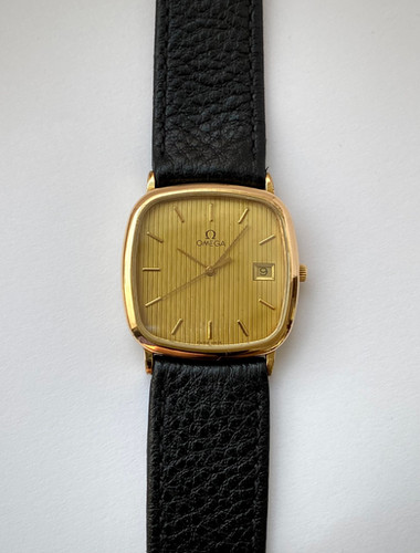 1980s Omega De Ville grained dial tank watch ref 1960317.1 Omega 1430 Quartz | Mysite