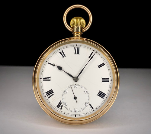 1912 9ct rose gold pocket watch 17 jewel movement, Bristol Gaol Ferry ...