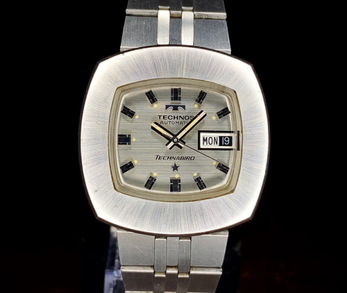 1970s Technos Technabird Automatic TV case watch Ref 1407 ETA 2630 | Mysite