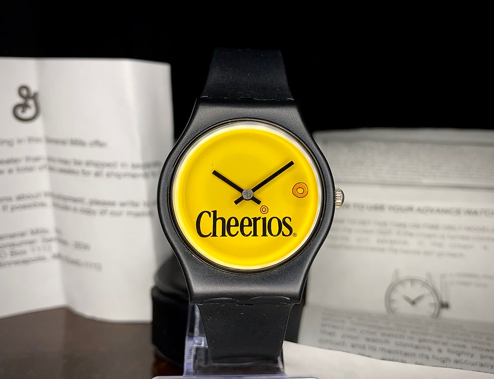 1990s Cheerios promotional floating seconds watch US General Mills | Mysite