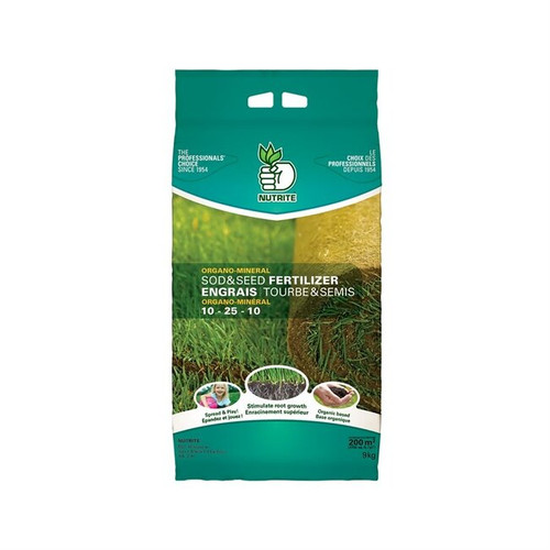 Nutrite Sod & Seed Fertilizer 10-25-10, 9kg | Robert Plante