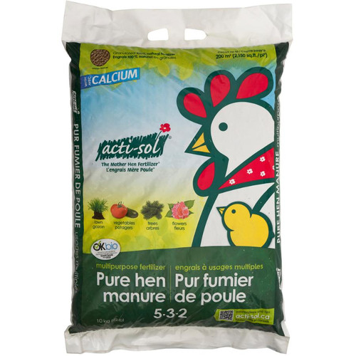Acti-Sol Pure Hen Manure, 10Kg | Robert Plante