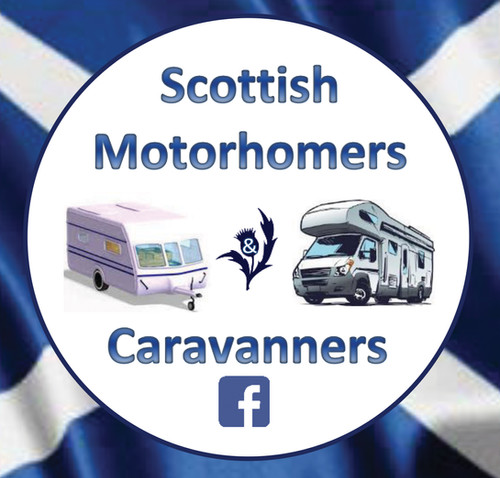 Self adhesive van bumper sticker 10cmx 10cm outdoor | Scottish Touring