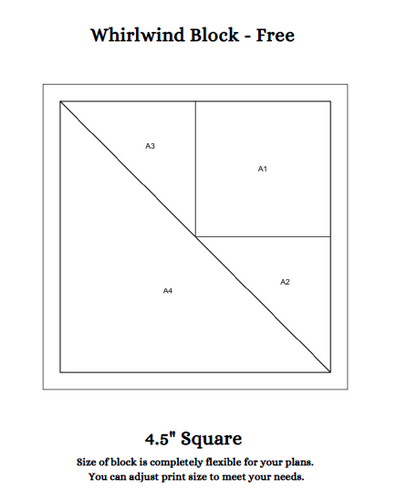 Whirlwind Block - Free Pattern | Sleigh Arts Studios