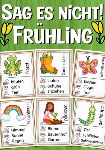 Frühling Sag es nicht Spiel Deutsch Grundschule | Unterrichtsmaterial ...