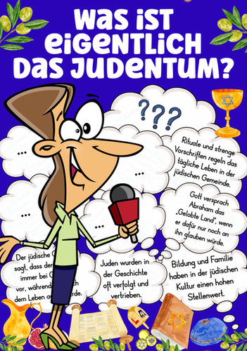 Was ist eigentlich das Judentum? – Tafelmaterial und Arbeitsblätter für ...