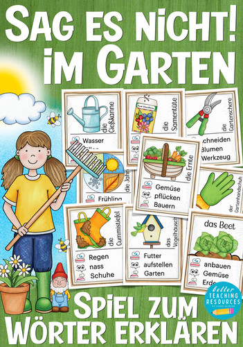im Garten Sag es nicht Spiel Deutsch Grundschule | Sachunterricht Material