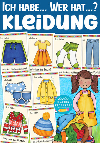 Kleidung - Ich habe, wer hat? Spiel Deutsch | Deutsch als Zweitsprache ...