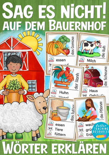 Bauernhof Sag es nicht Spiel Deutsch Grundschule | Download PDF ...