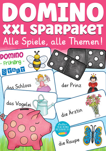 Domino Spiele XXL Materialpaket | Sparpaket mit Wortschatz - Spielen ...
