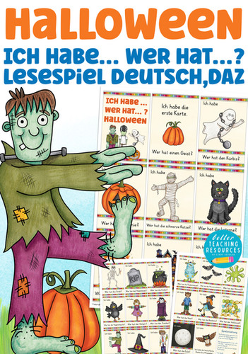 Halloween - Ich habe, wer hat? Spiel Deutsch | Unterrichtsmaterial ...