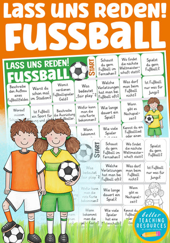 Fußball "Lass uns reden!" Spiel Sport | Unterrichtsmaterial Deutsch als ...