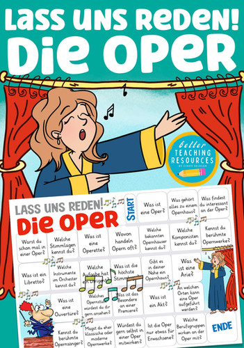die Oper Spiel "Lass uns reden" Plauderbrettspiel | Unterrichtsmaterial ...