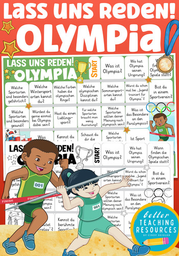 Olympia "Lass uns reden!" Spiel Sport | Deutsch als Zweitsprache ...
