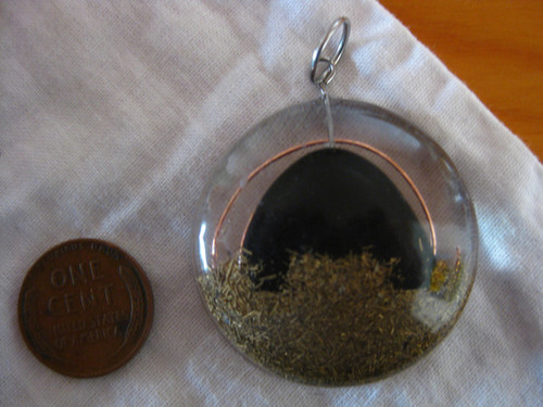 Shungite Round Orgonite Pendant - The Chembow
