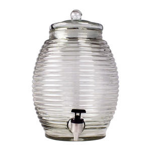 Jurin's | Libbey Glass Beehive Beverage Dispenser with Lid 2.9 gal each