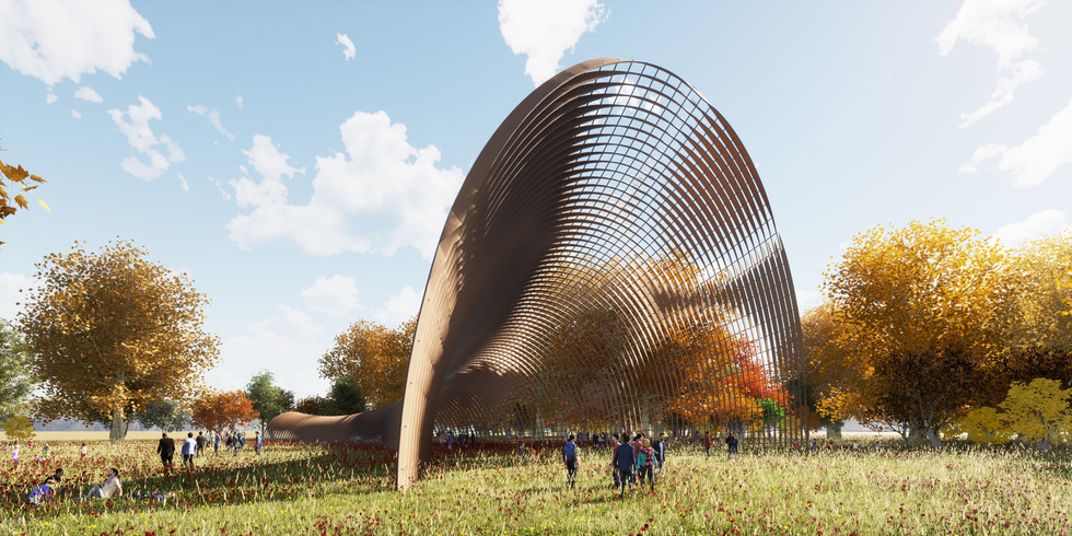 Twisted Louver Structure | JuneLee Architecture