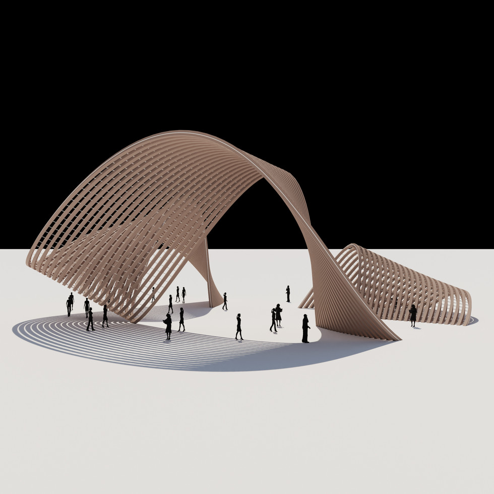Ribbon Surface Pavilion | JuneLee Architecture