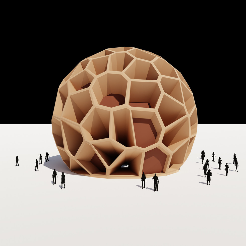 Voronoi Dome Structure | JuneLee Architecture