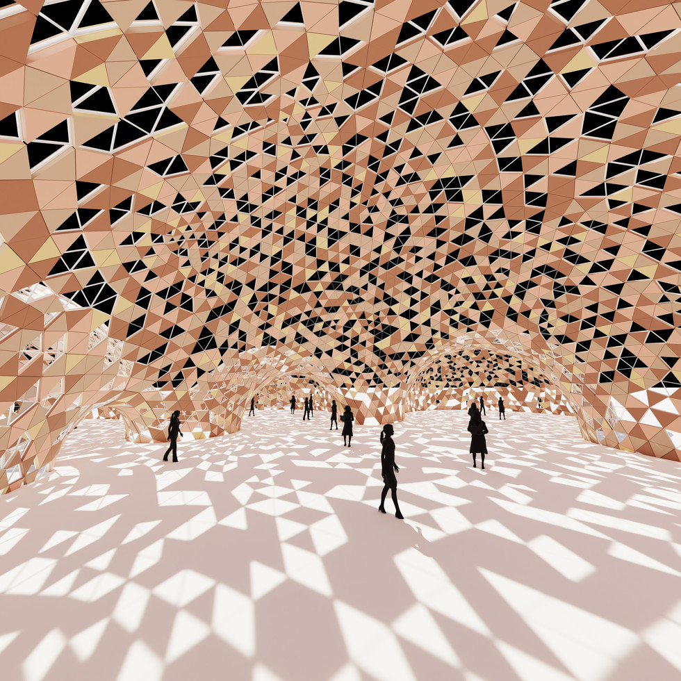 Triangle Panel Pavilion | JuneLee Architecture