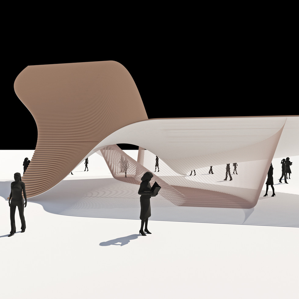 Bezier Curve Pavilion | JuneLee Architecture