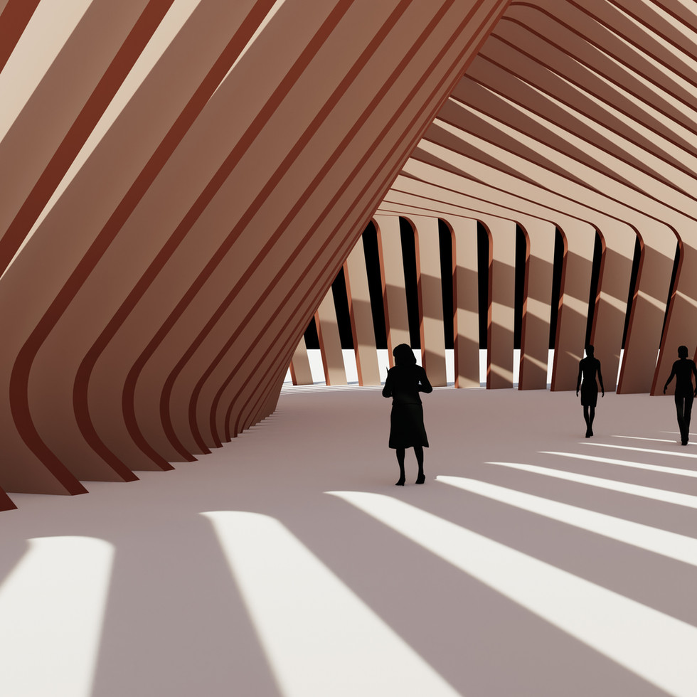 Rotated Polygon Arch Tunnel | JuneLee Architecture