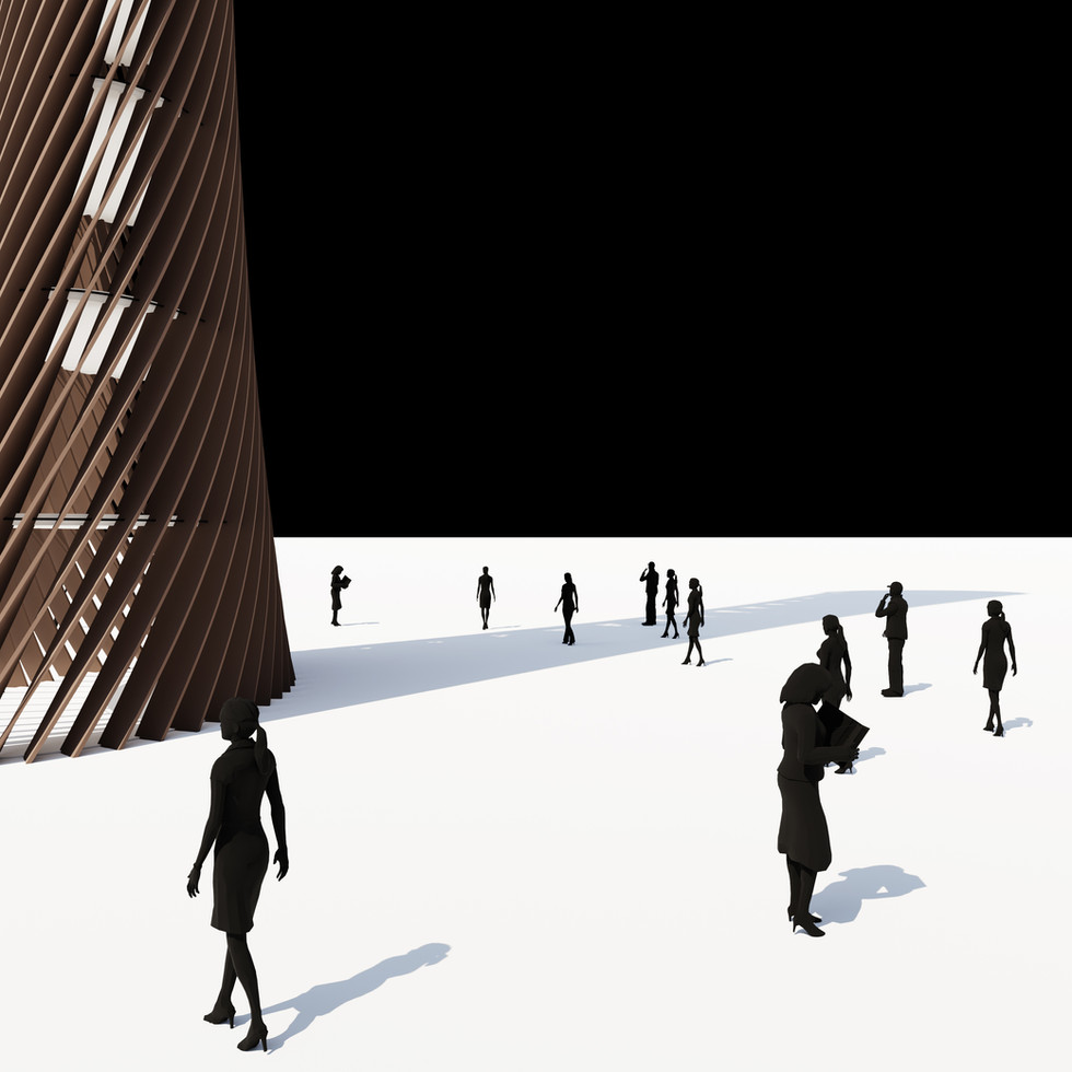 Rotated Louver Tower | JuneLee Architecture