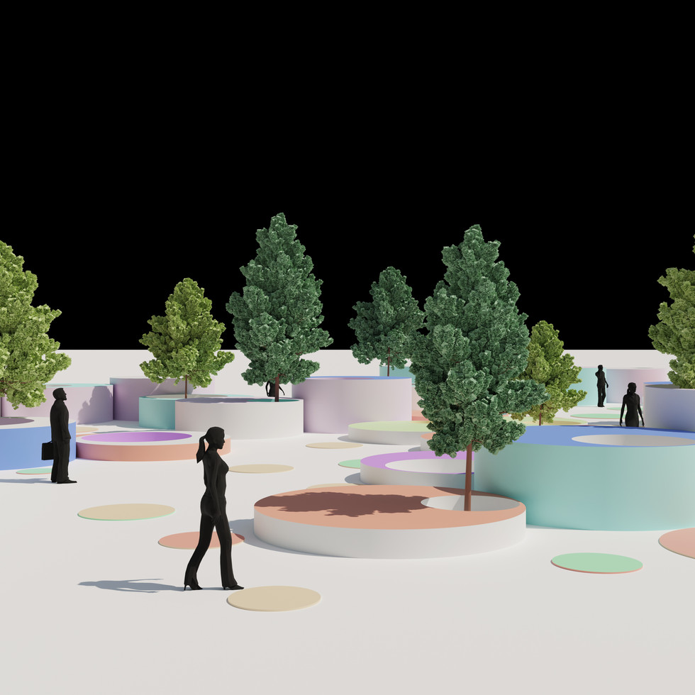 Circle within a Circle Landscape | JuneLee Architecture