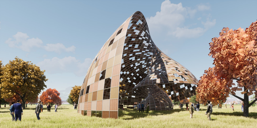 Rotated Arc Pavilion | JuneLee Architecture