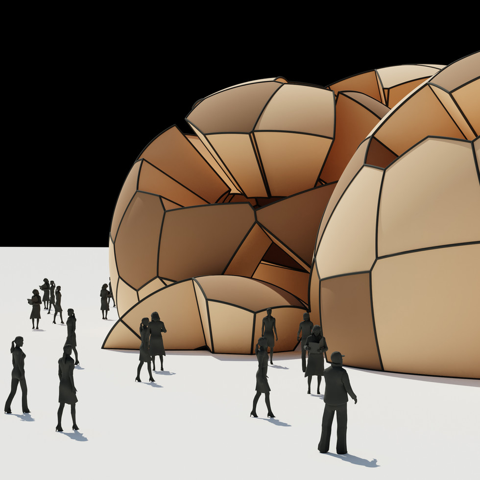 Boolean Sphere and Voronoi | JuneLee Architecture