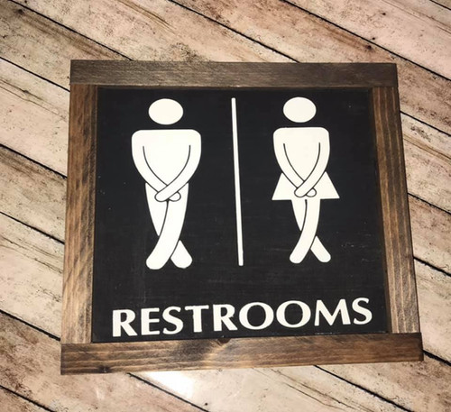 Pee Pee dance Restroom sign | Skye Layne Creations