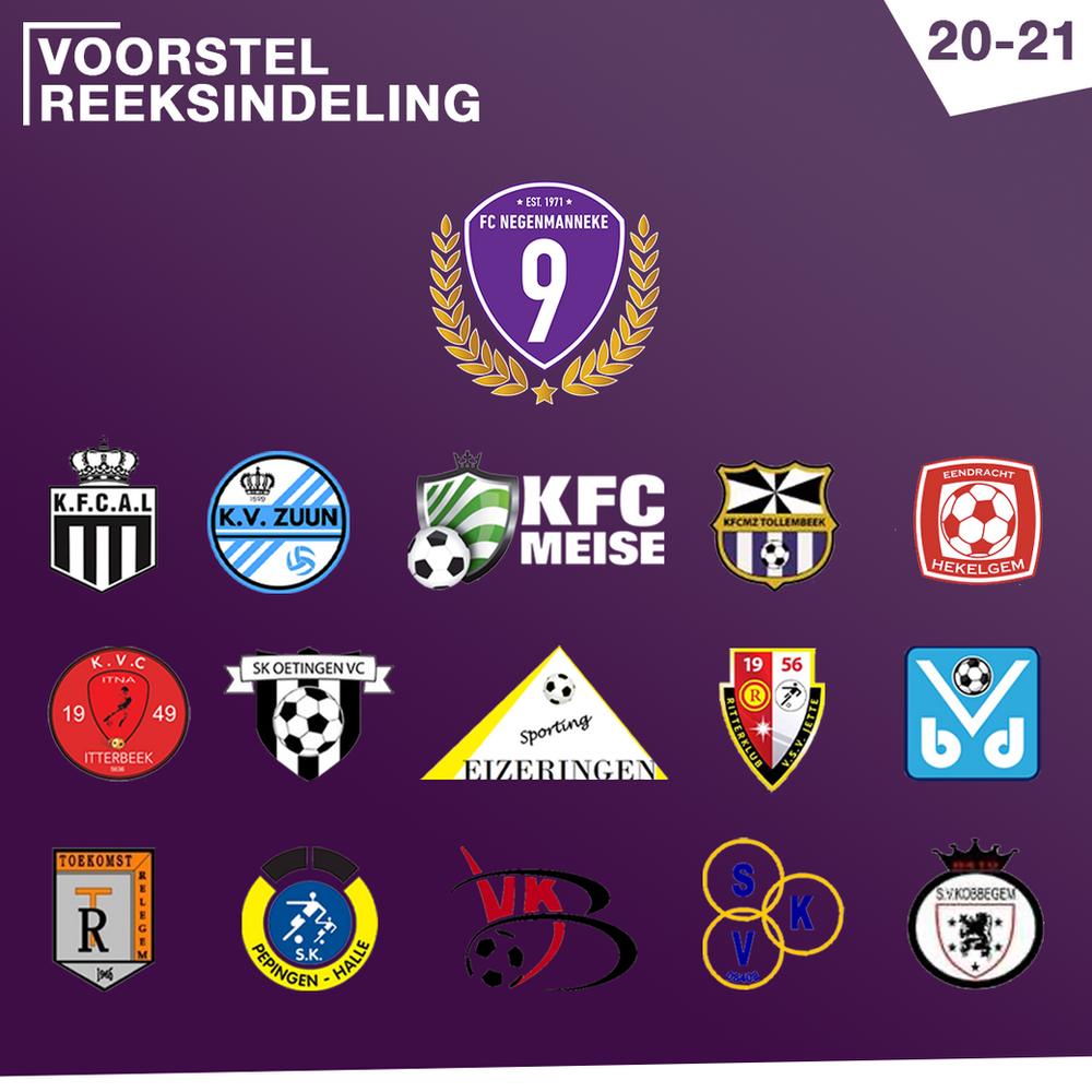 KBVB heeft voorstel klaar: Reeksindeling 3de Provinciale D.