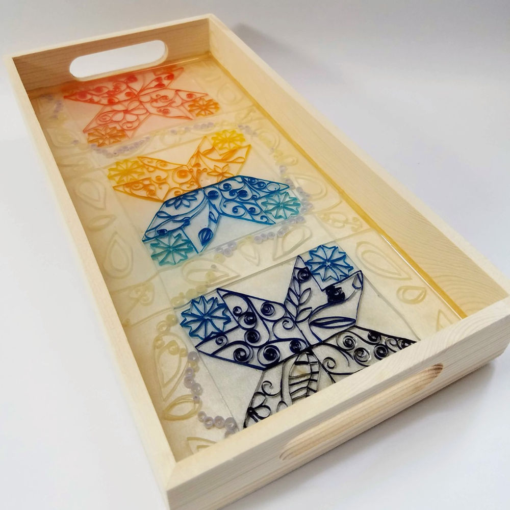 Quilted Quilled Tray: How to...