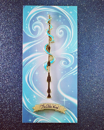 Elders Wand & Name Plate Pin | DKriss Family