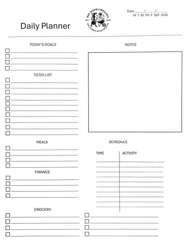 FREE DIY Daily Planner & Budget Sheet | DIY With Chelsea