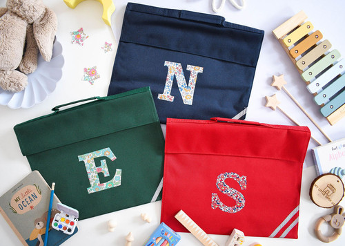 Liberty of London personalised classic book bag - navy or red | My ...