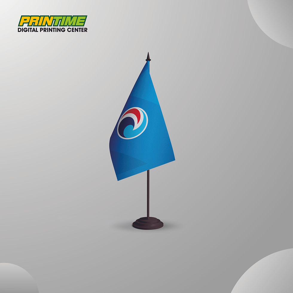 Bendera Meja - Printime Digital Printing (Semarang)