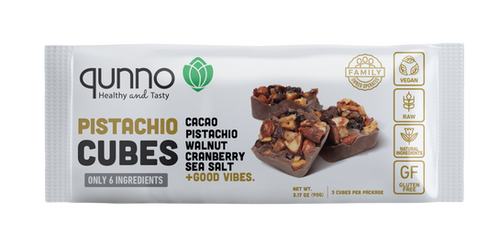 Premium Pistachio Cubes 70% Cacao - VEGAN