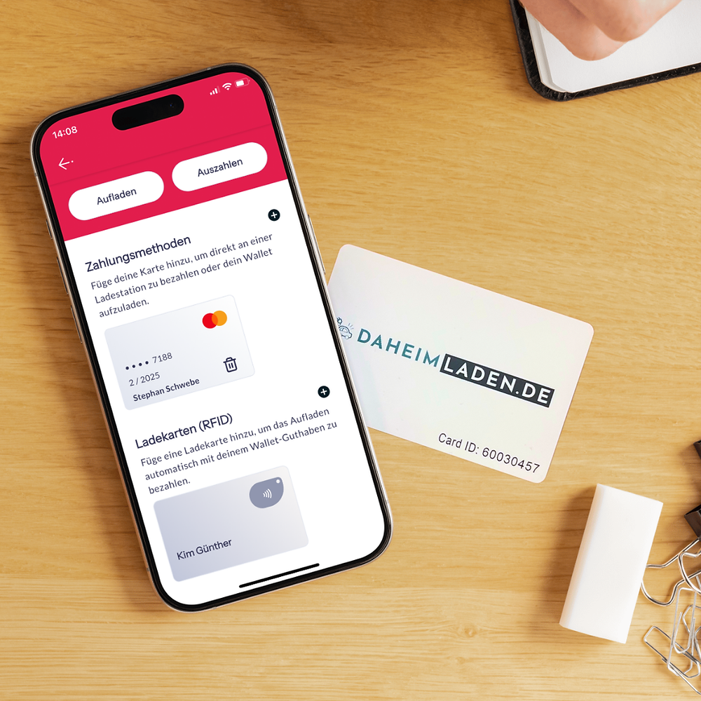 Use RFID cards for charging
