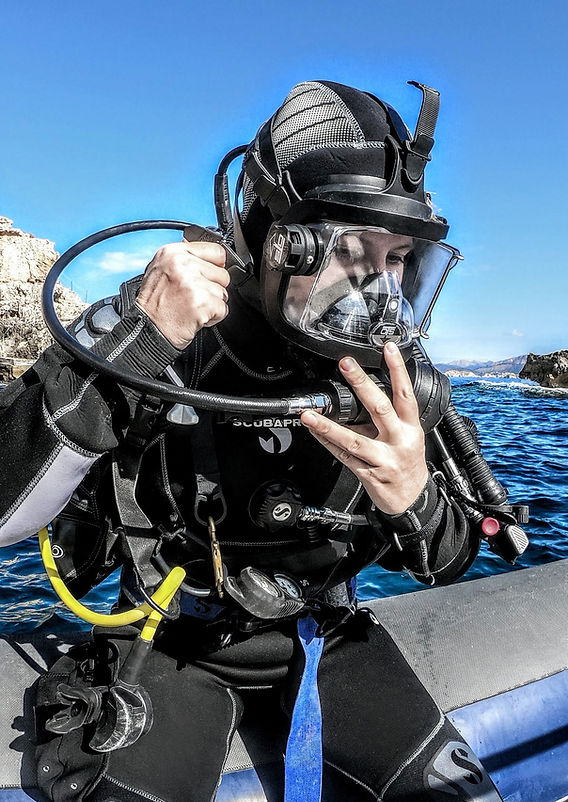 full face mask diving course