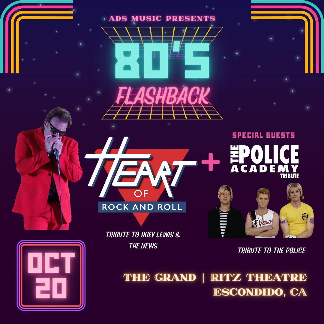80’s Flashback: Heart of Rock & Roll and Police Academy | Grand | Ritz ...