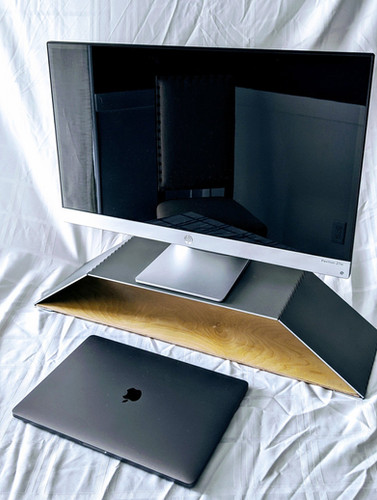 Monitor Stand-Metal Origami-Executive Edition | Ronin Metal Masters