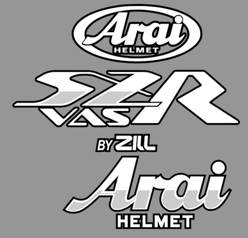 Sticker Arai avec ligne de contour noire SZR-VAS | zill