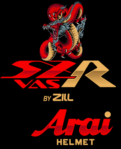 Sticker Red Dragon Arai SZR-VAS | zill